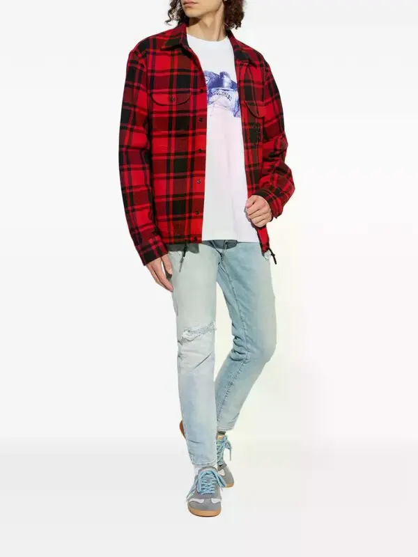Dsquared2 Hybrid Logo-patch Shirt Jacket