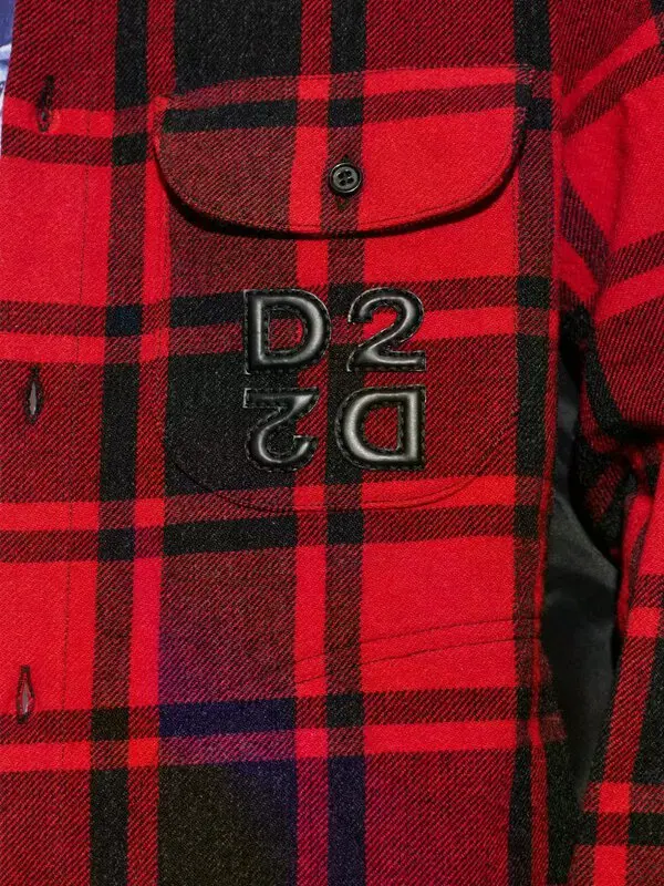 Dsquared2 Hybrid Logo-patch Shirt Jacket