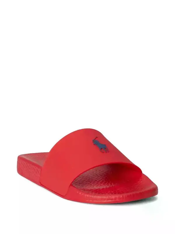 Polo Ralph Lauren Grained Leather Slides