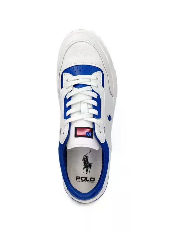 Polo Ralph Lauren Logo-embroidered Leather Sneakers