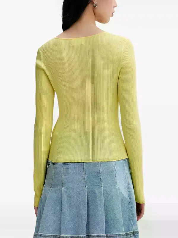 From Future Ribbed-knit Cardigan