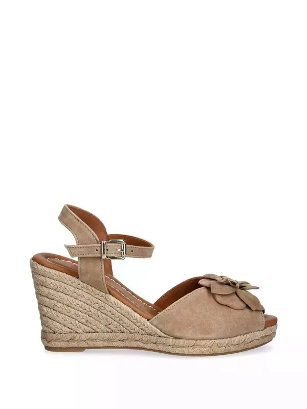 BILLI BI Floral Appliqué Wedge Espadrilles