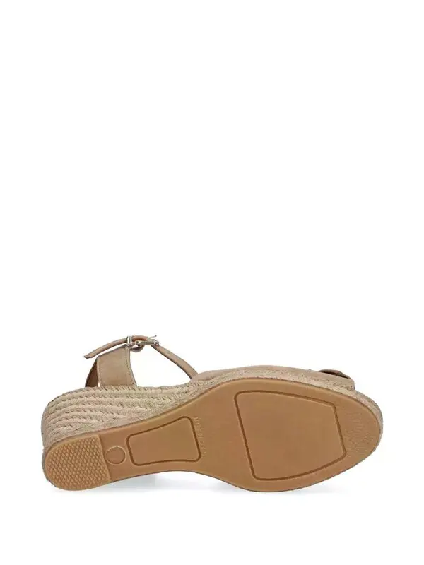 BILLI BI Floral Appliqué Wedge Espadrilles