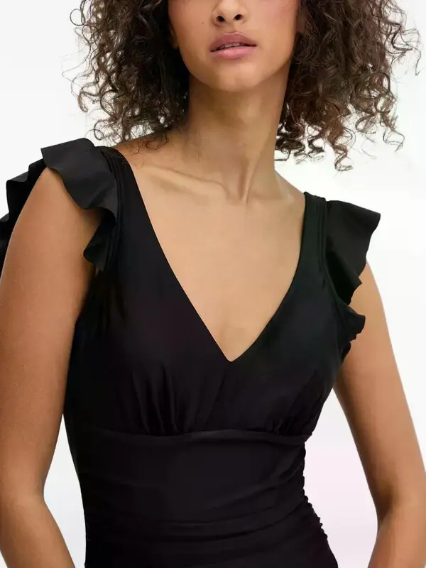 Dkny Ruffled Ruched Swimsuit