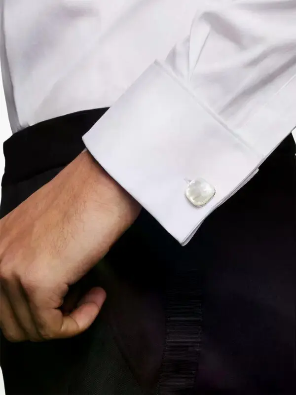 David Yurman Streamline Mother Of Pearl Cufflinks - Silver