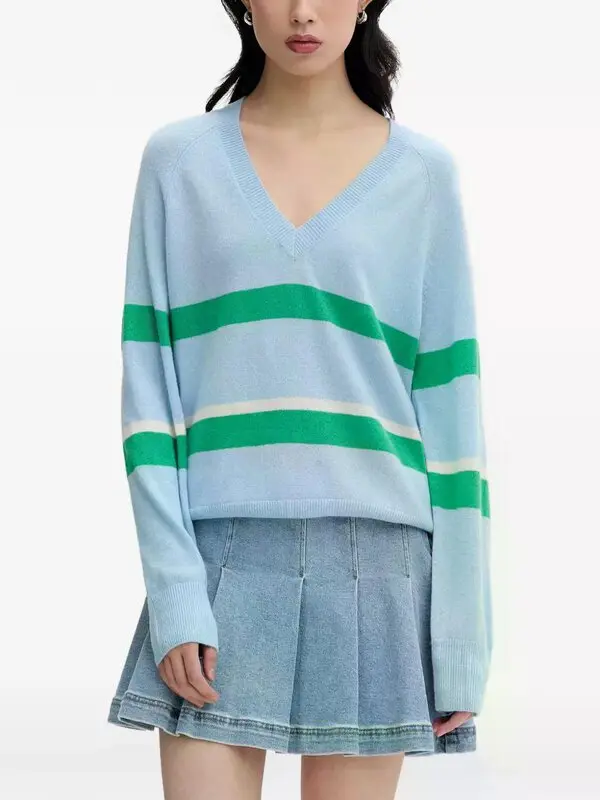 From Future Striped Long Sleeve Sweater