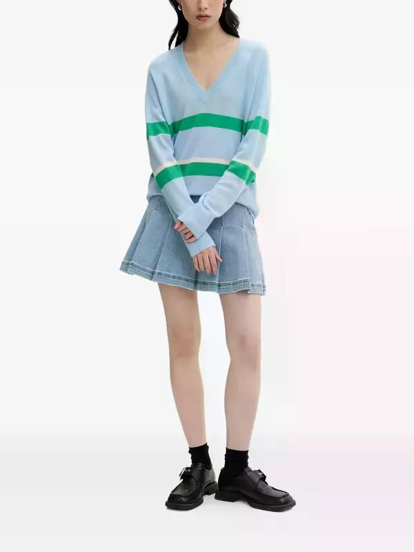 From Future Striped Long Sleeve Sweater