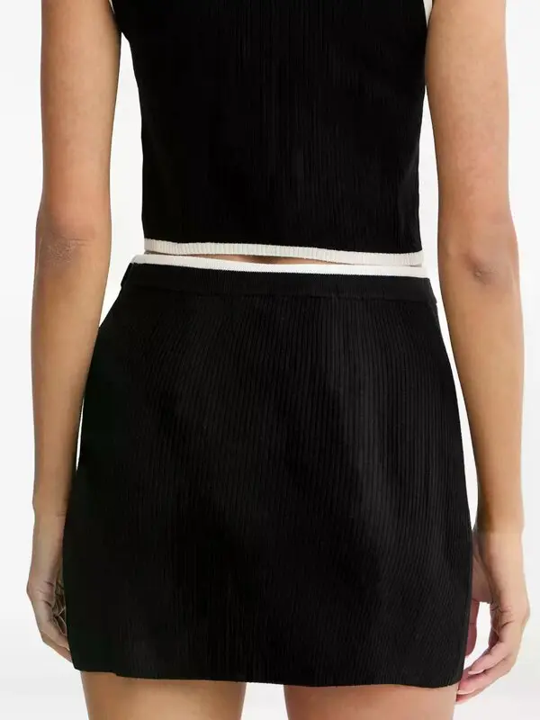 From Future Contrast Trim Mini Skirt