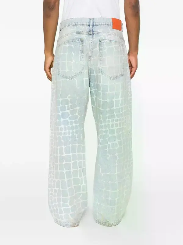 BLUE SKY INN Crocodile-effect Jeans