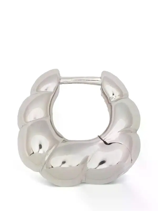 MARIA BLACK Robe Huggie Earrings - Silver