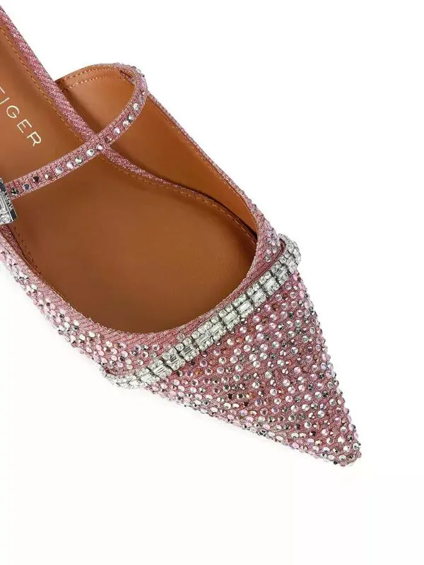 Kurt Geiger Crystal Buckle Flat Mules