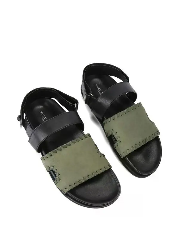 Kurt Geiger Suede Stitch Strap Baker Sandals