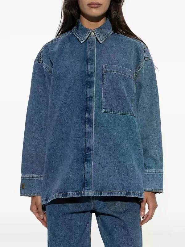 BY MALENE BIRGER Dea Chest-pocket Denim Shirt - Blue