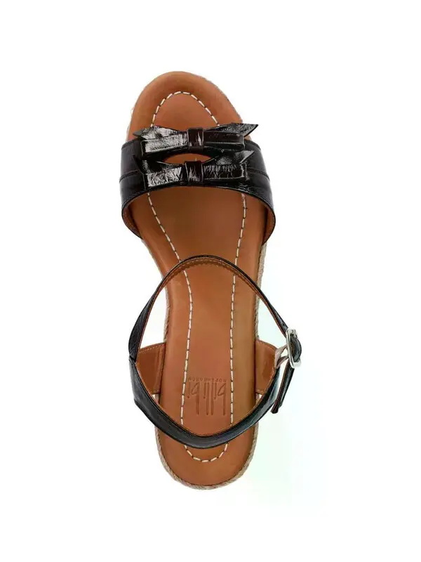 BILLI BI Bow Detail Wedge Sandals