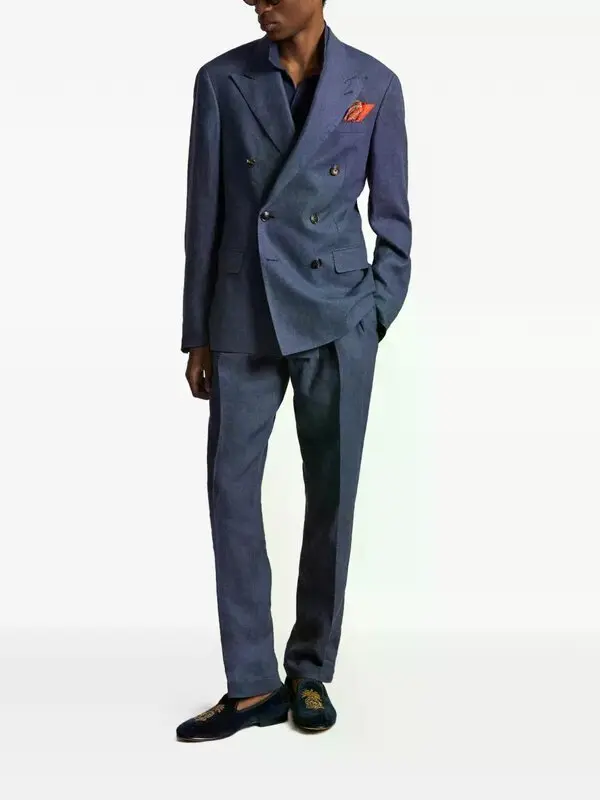 Polo Ralph Lauren Pleated Linen Trousers