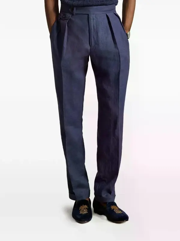 Polo Ralph Lauren Pleated Linen Trousers