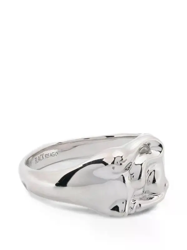 MARIA BLACK Rabbit Signet Ring - Silver