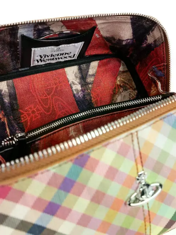 VIVIENNE WESTWOOD Orb Plaque Check-pattern Bag