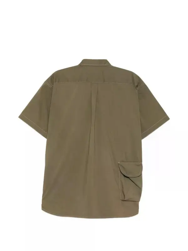 AND WANDER Multi-pocket Short-sleeve Shirt