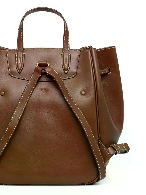 Polo Ralph Lauren Drawstring Leather Backpack