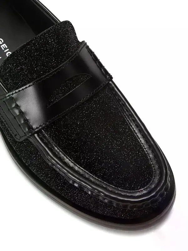 Kurt Geiger Sparkly Leather Loafers