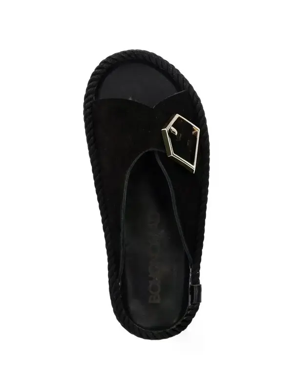 BOHONOMAD Buckle Detail Rope Espadrilles