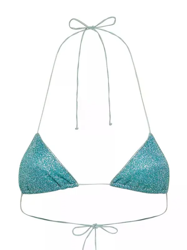 Oseree Lumiere Glitter-effect Bikini - Blue