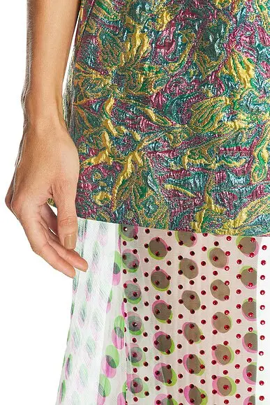 Dries Van Noten Brocade Dress - Lemon