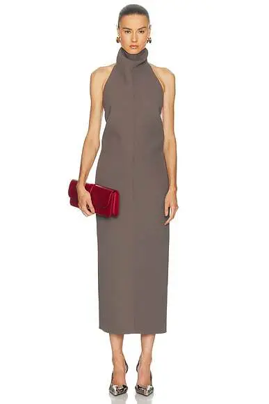 Khaite Roxanne Dress - Clove