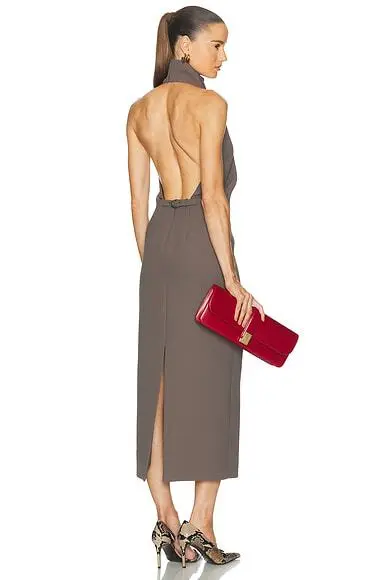 Khaite Roxanne Dress - Clove