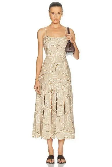 Alexis Bellisse Linen Blend Dress