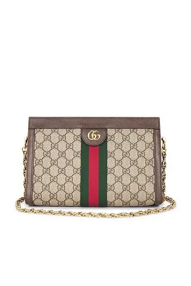 Gucci Ophidia Gg Supreme Canvas Shoulder Bag - Brown