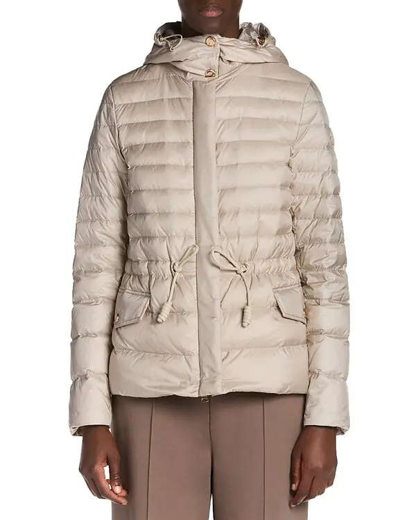Moncler Raie Hooded Short Down Jacket With Grosgrain Details - Miscellaneous