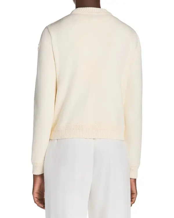Moncler Quilted Zip-up Cardigan With Ribbed Cuffs