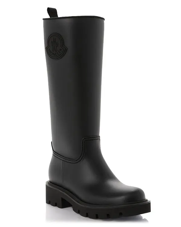 Moncler Kickstream High Rain Boots - Black