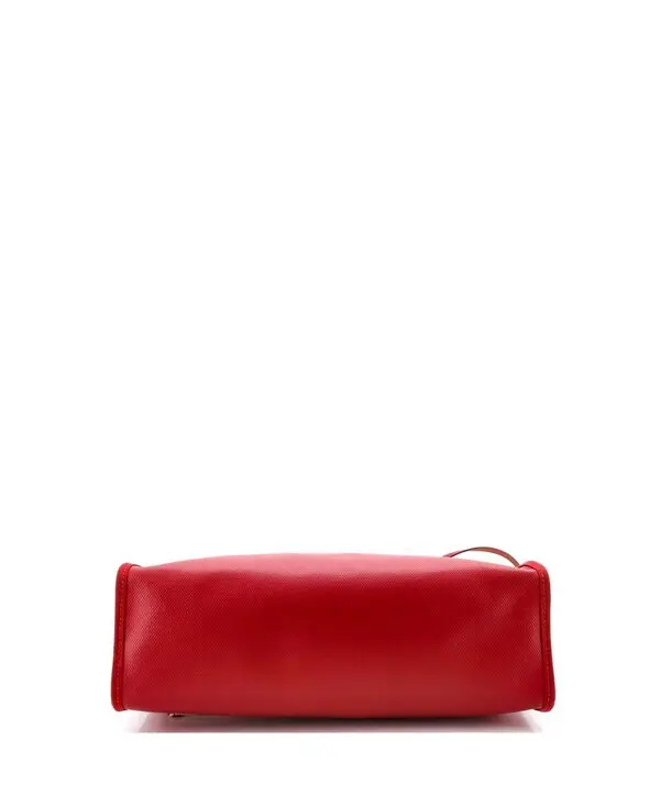 Hermès 31 Herbag Zip Berline Vache Canvas And Leather - Red