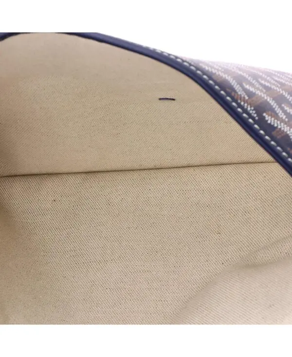 Goyard Coursier Messenger Bag Coated Canvas And Leather - Blue