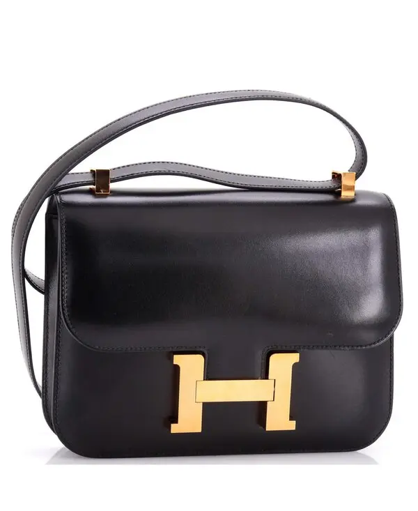 Hermès 24 Constance Nm Bag Box Calf - Black