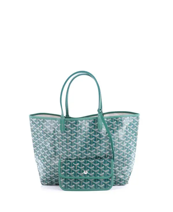 Goyard Pm Saint Louis Tote Coated Canvas - Green