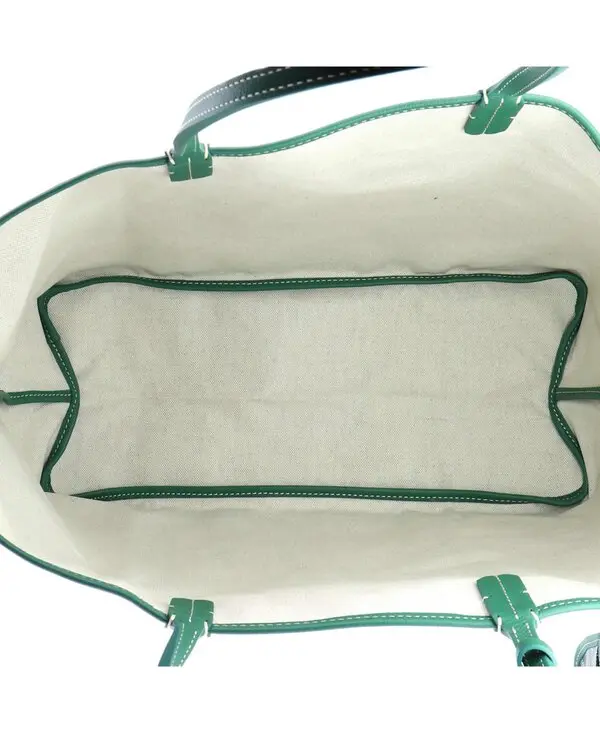 Goyard Pm Saint Louis Tote Coated Canvas - Green