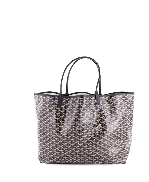 Goyard Gm Saint Louis Tote Coated Canvas - Black