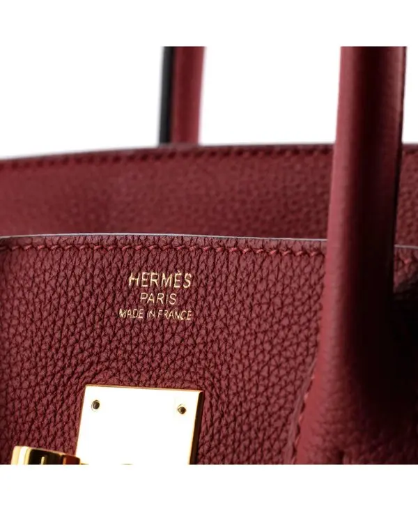 Hermès Birkin 30 Handbag Red Togo With Gold Hardware