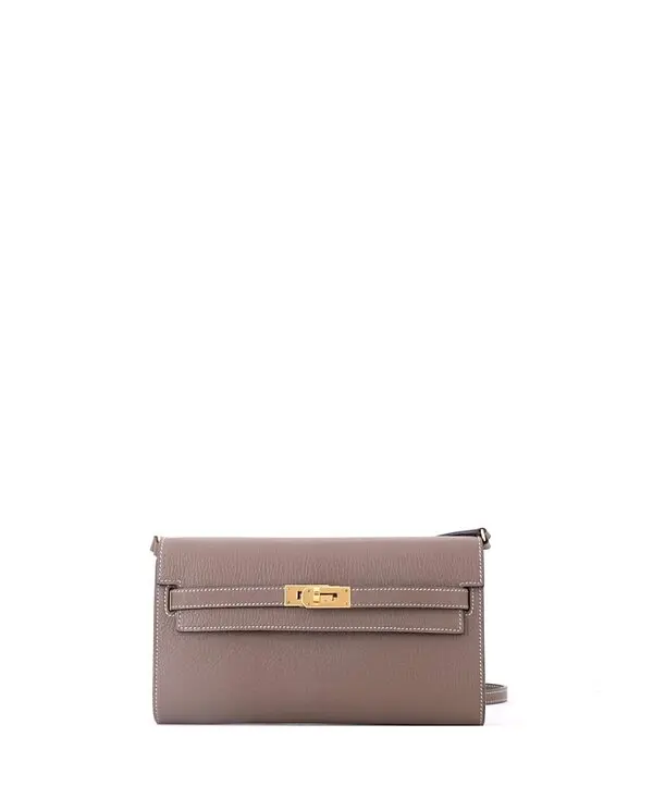 Hermès Kelly To Go Wallet Chevre Mysore - Gray