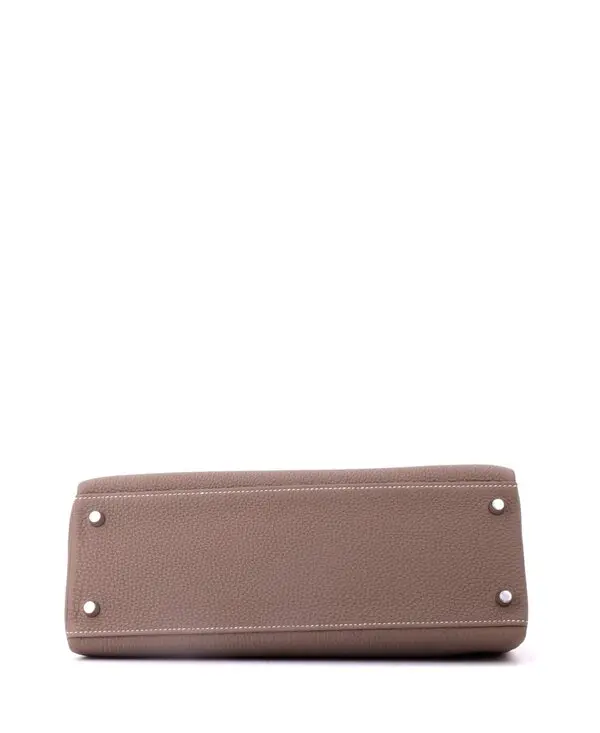 Hermès Kelly 32 Handbag Grey Togo With Palladium Hardware - Etoupe