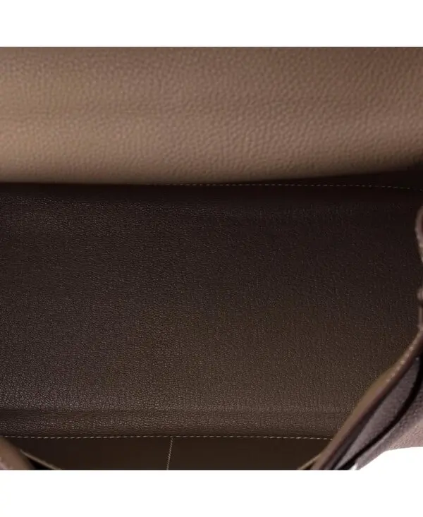 Hermès Kelly 32 Handbag Grey Togo With Palladium Hardware - Etoupe