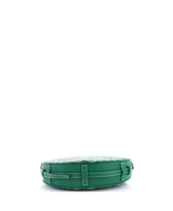 Goyard Hirondelle Shoulder Bag Coated Canvas And Leather - Green