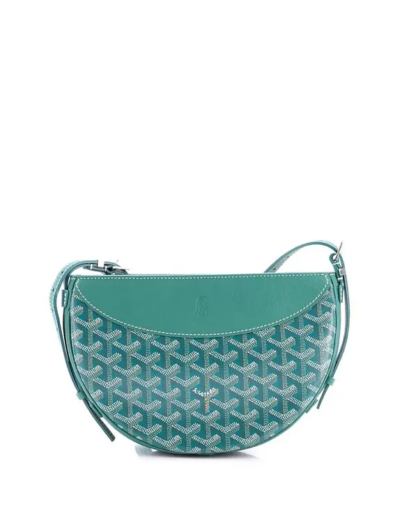 Goyard Hirondelle Shoulder Bag Coated Canvas And Leather - Green