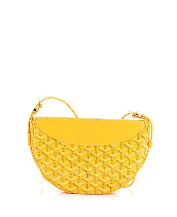 Goyard Hirondelle Shoulder Bag Coated Canvas And Leather - Orange