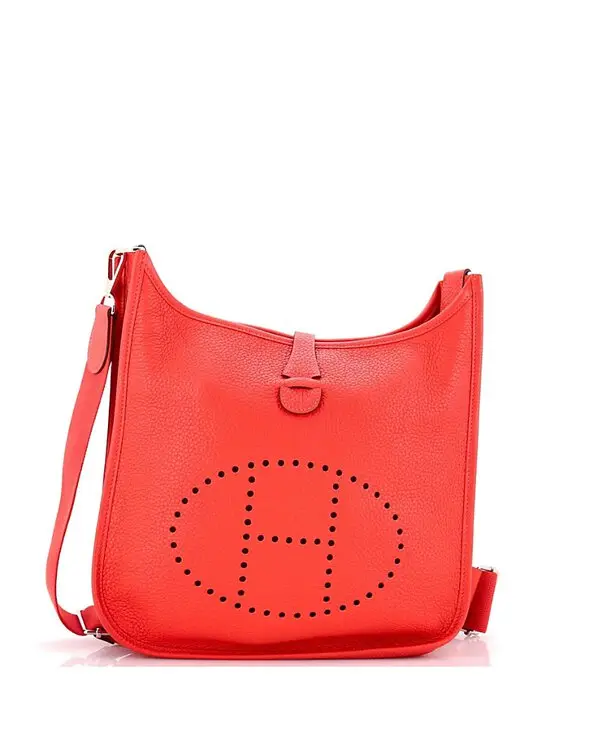 Hermès Pm Evelyne Bag Gen Iii Clemence - Red