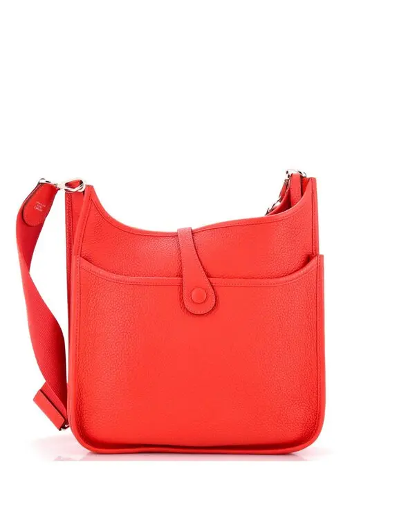 Hermès Pm Evelyne Bag Gen Iii Clemence - Red